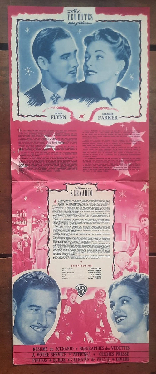 Dossier de presse NE DITES JAMAIS ADIEU Errol FLYNN Eleanor PARKER V ...