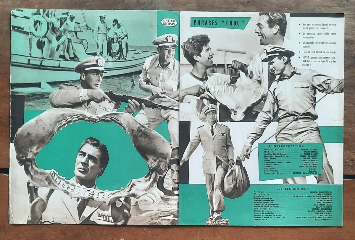 Dossier de presse OPERATION REQUINS Victor MATURE Karen STEELE James O ...