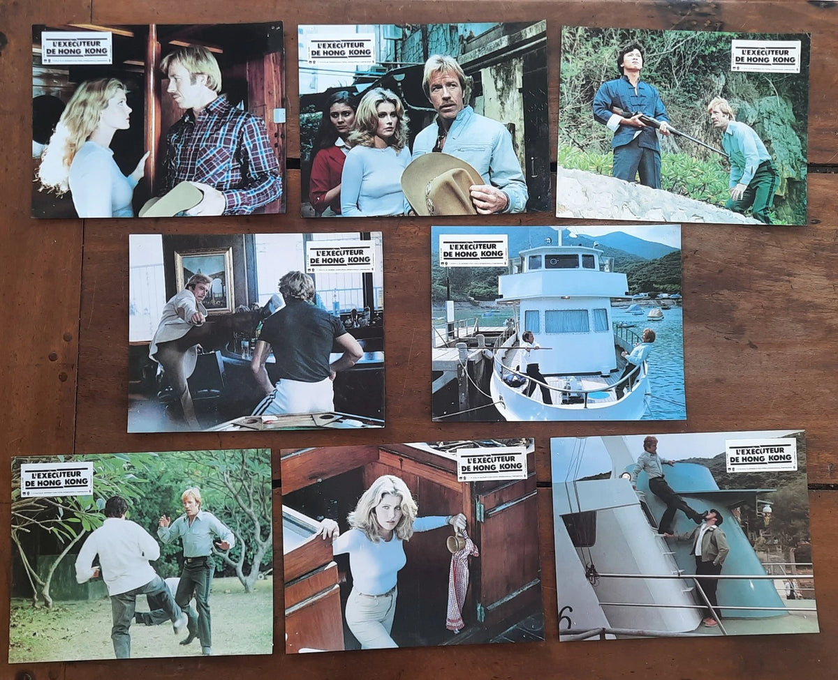 8 Photos originales L'EXCUTEUR DE HONG KONG Chuck NORRIS arts martiaux ...