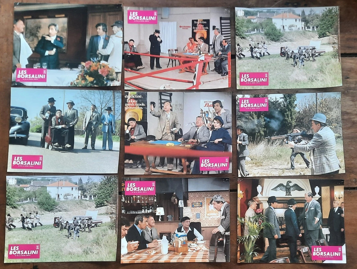 9 Original Photos LES BORSALINI Michel NERVAL Jean LEFEBVRE Darry COWL ...