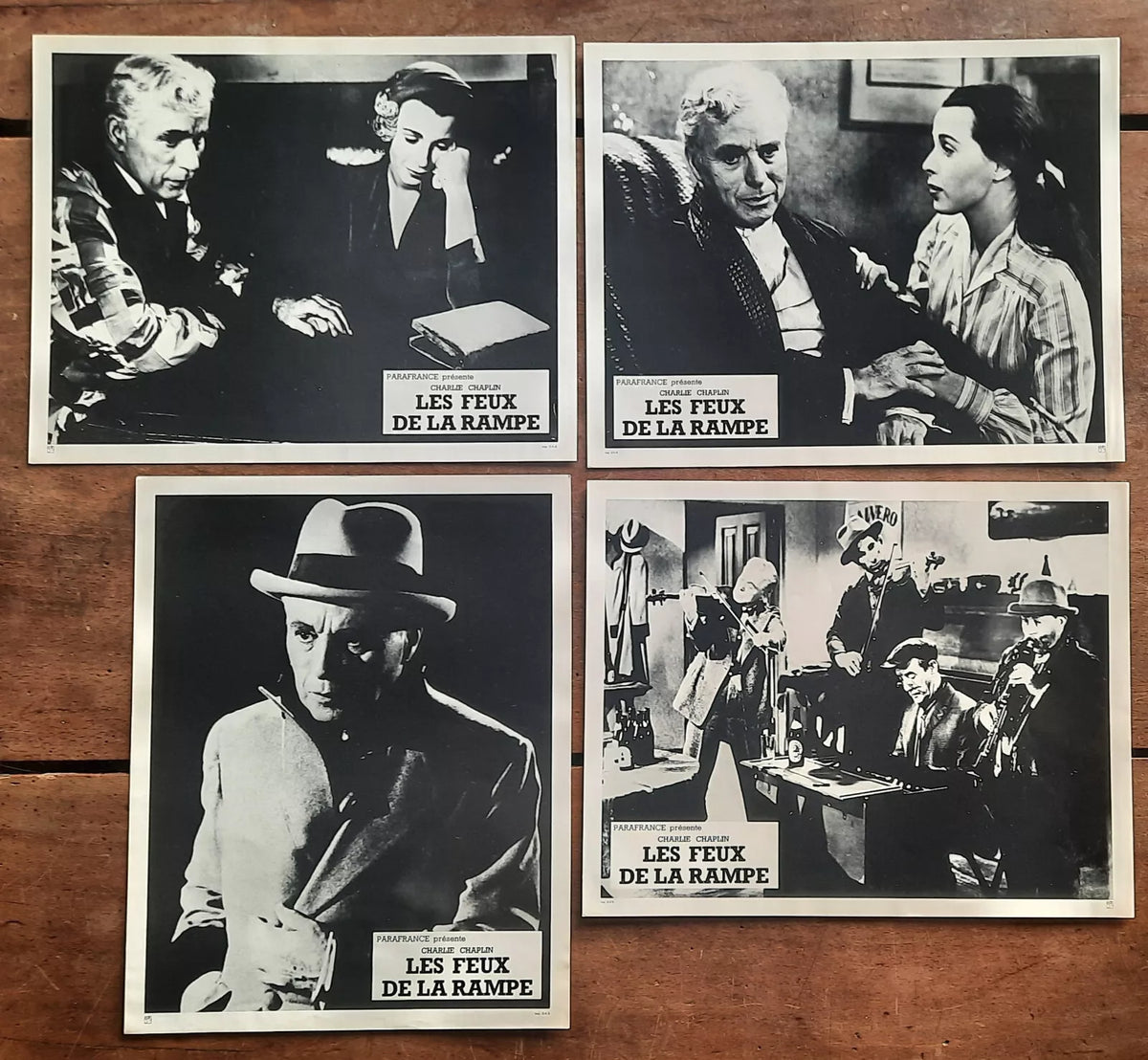 10 Photos LES FEUX DE LA RAMPE Charlie CHAPLIN Jeu complet 70's – CINEAD