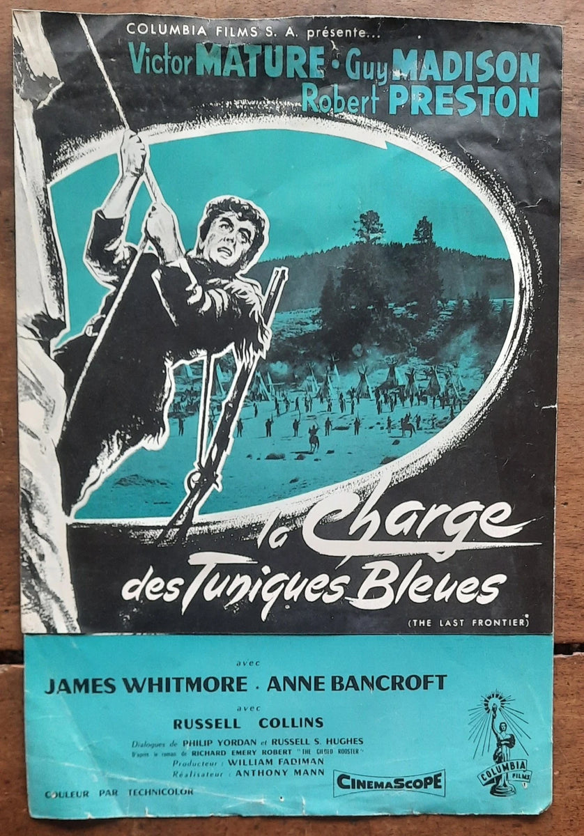 Dossier de presse LA CHARGE DES TUNIQUES BLEUES Anthony MANN Victor MA ...