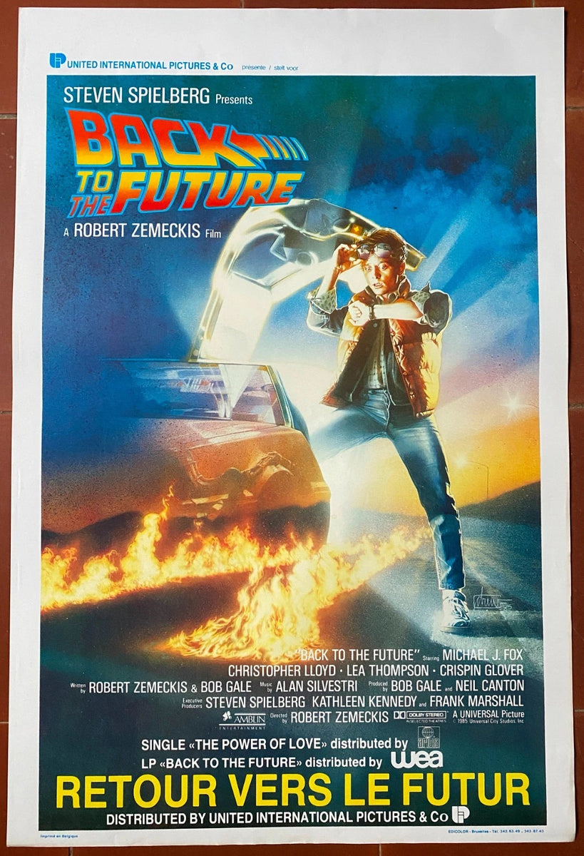 Affiche Belge RETOUR VERS LE FUTUR Back to the Future MICHAEL J. FOX 3 ...