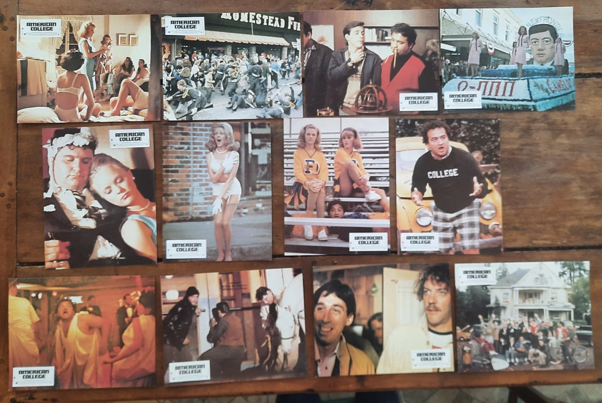 12 Original Photos AMERICAN COLLEGE John LANDIS John BELUSHI Tim MATHE ...