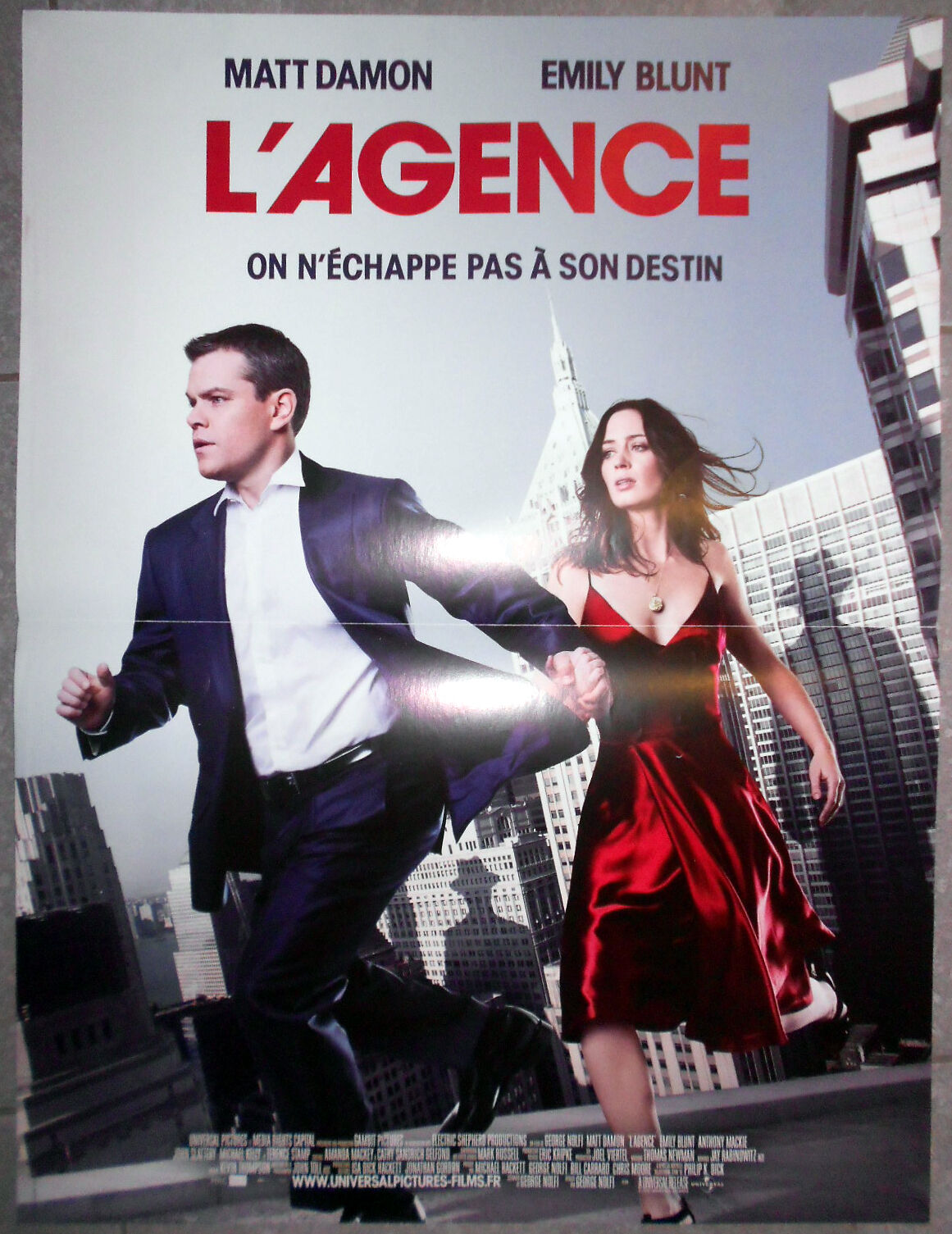 Poster THE AGENCY Emily Blunt MATT DAMON Adjustment Bureau 40x60cm – CINEAD