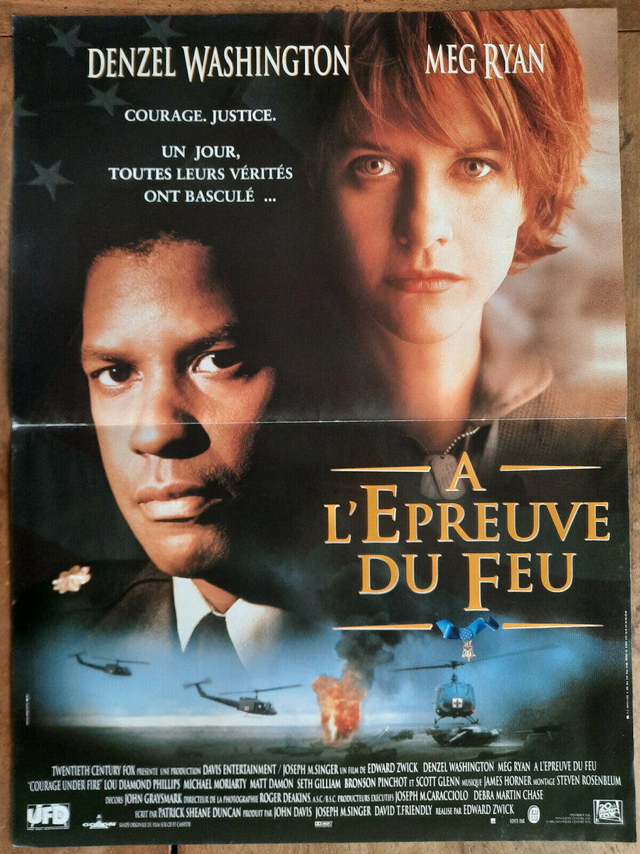TEST BY FIRE Poster Denzel WASHINGTON Meg RYAN 40x60cm – CINEAD