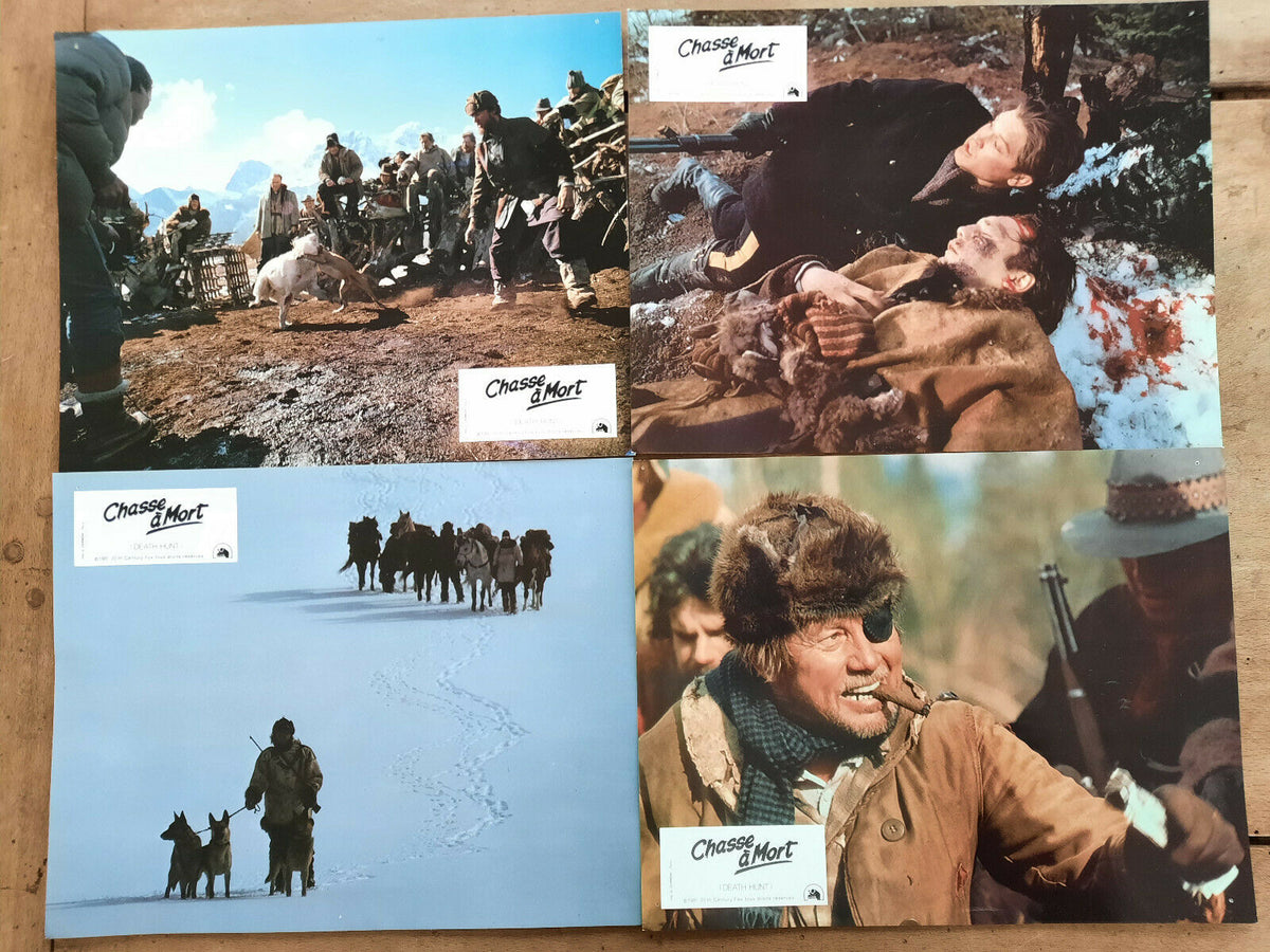 4 Photos exploitation DEATH HUNT death hunt Peter HUNT Charles BRONSON ...