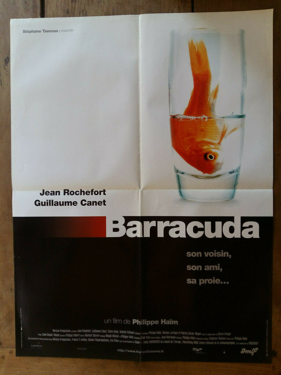 Poster BARRACUDA Philippe HAIM Jean ROCHEFORT Guillaume CANET 60x80cm ...