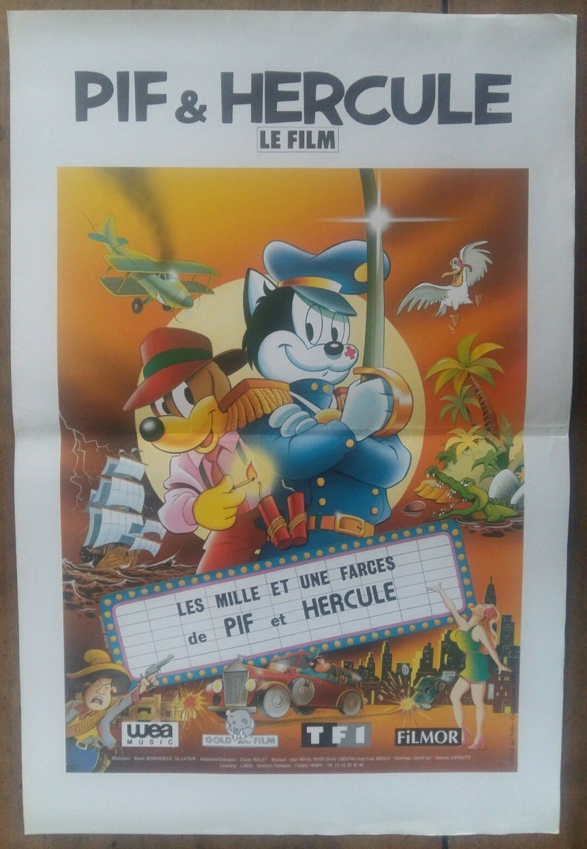 Poster PIF ET HERCULE animated film 40x60cm * – CINEAD
