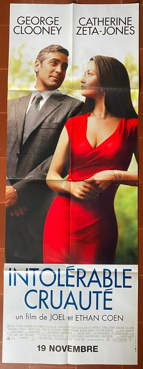 Poster INTOLERABLE CRUELTY Intolerable Cruelty GEORGE CLOONEY Zeta-Jon ...