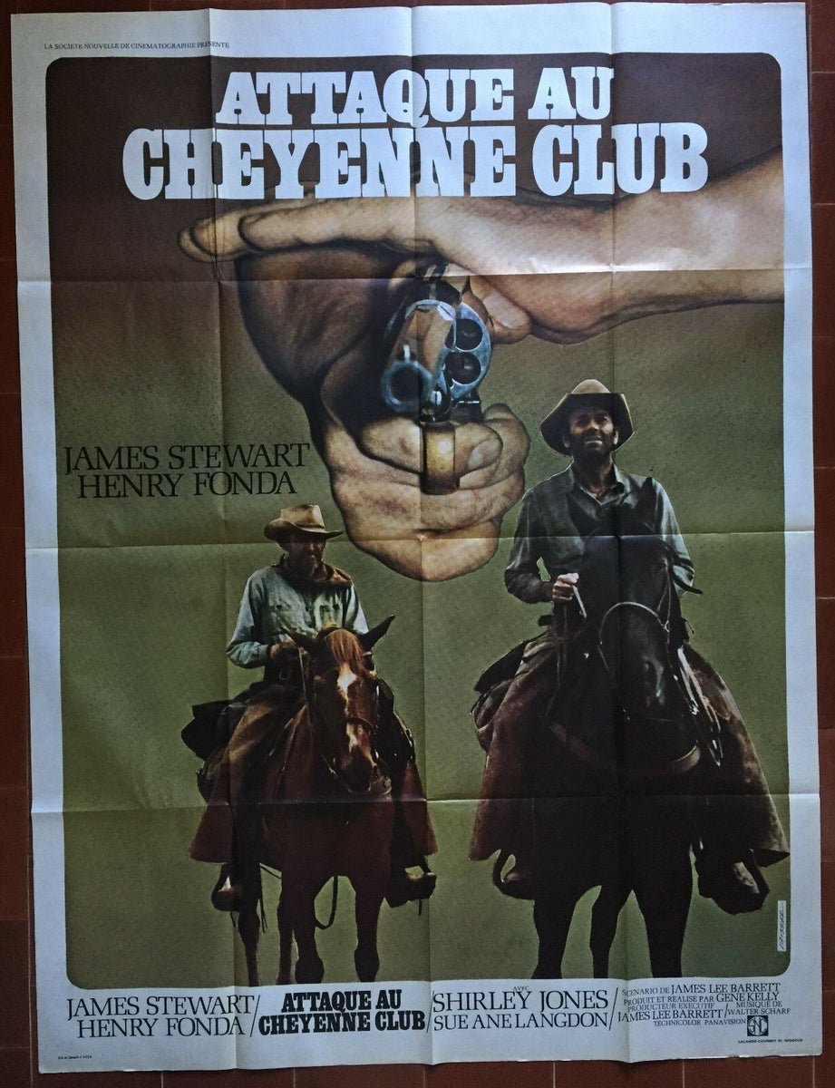 Poster ATTACK AT THE CHEYENNE CLUB Cheyenne Social Club JAMES STEWART ...