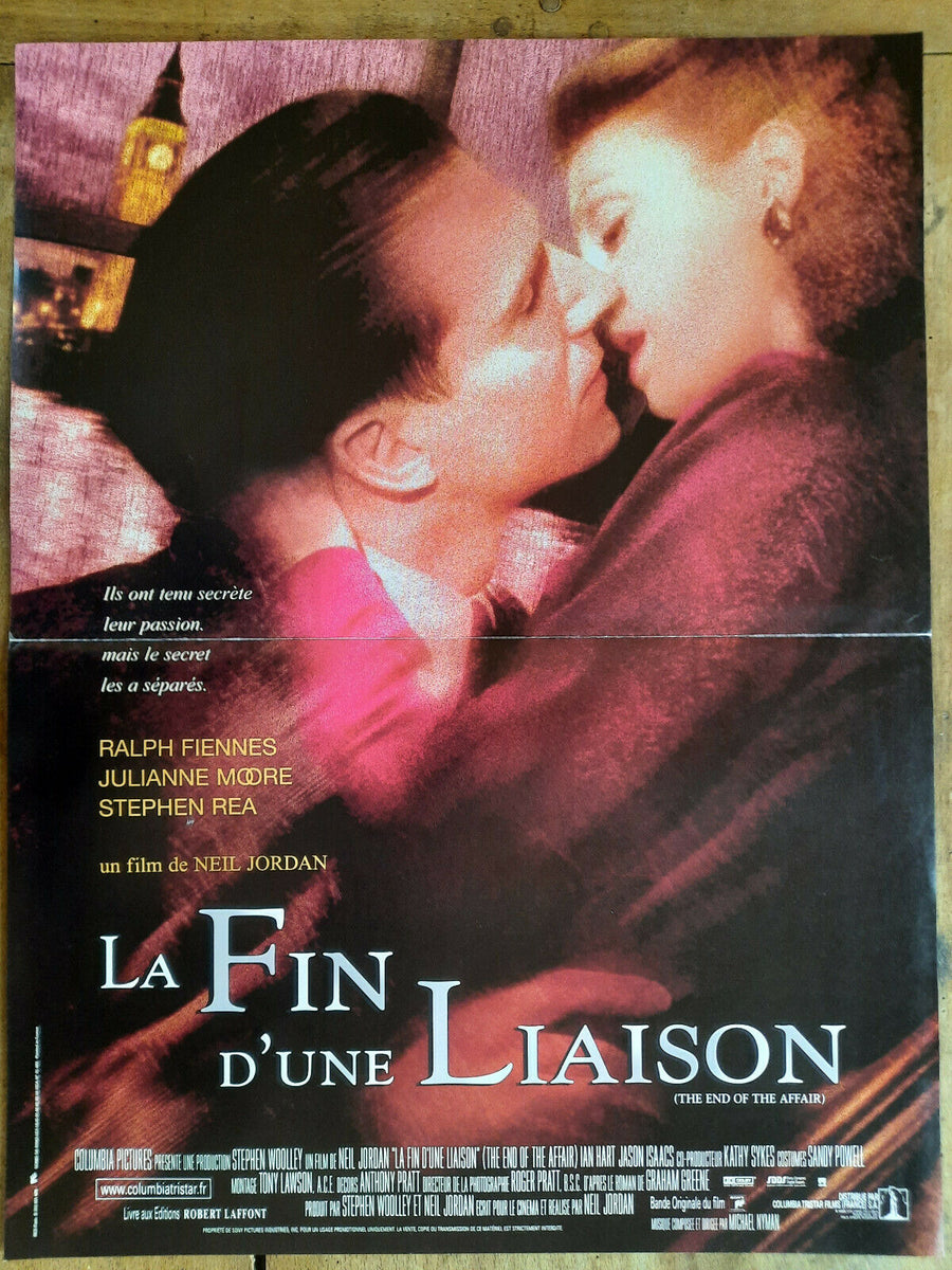 Poster THE END OF AN AFFAIR Neil JORDAN Ralph FIENNES Julianne MOORE 4 ...