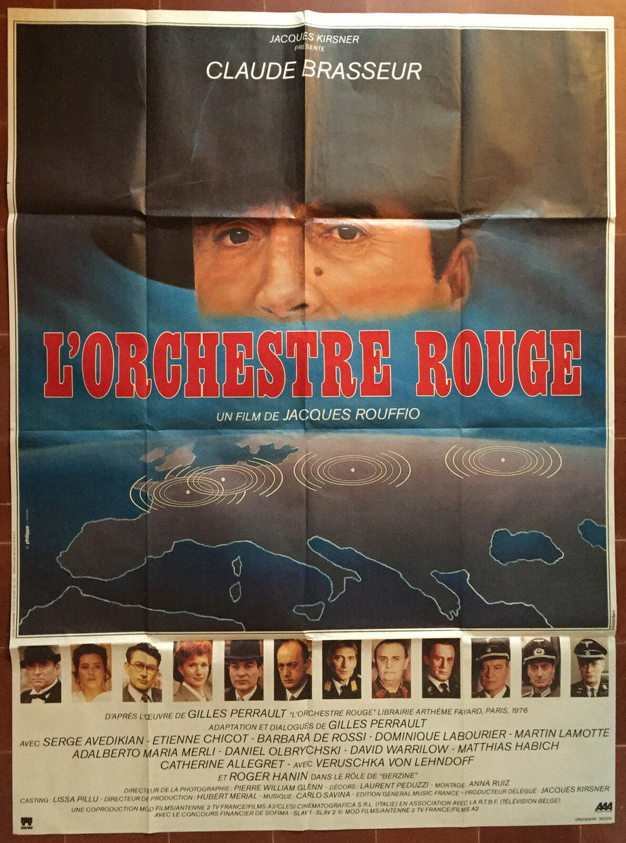 Poster THE RED ORCHESTRA Jacques Rouffio CLAUDE BRASSEUR 120x160cm – CINEAD