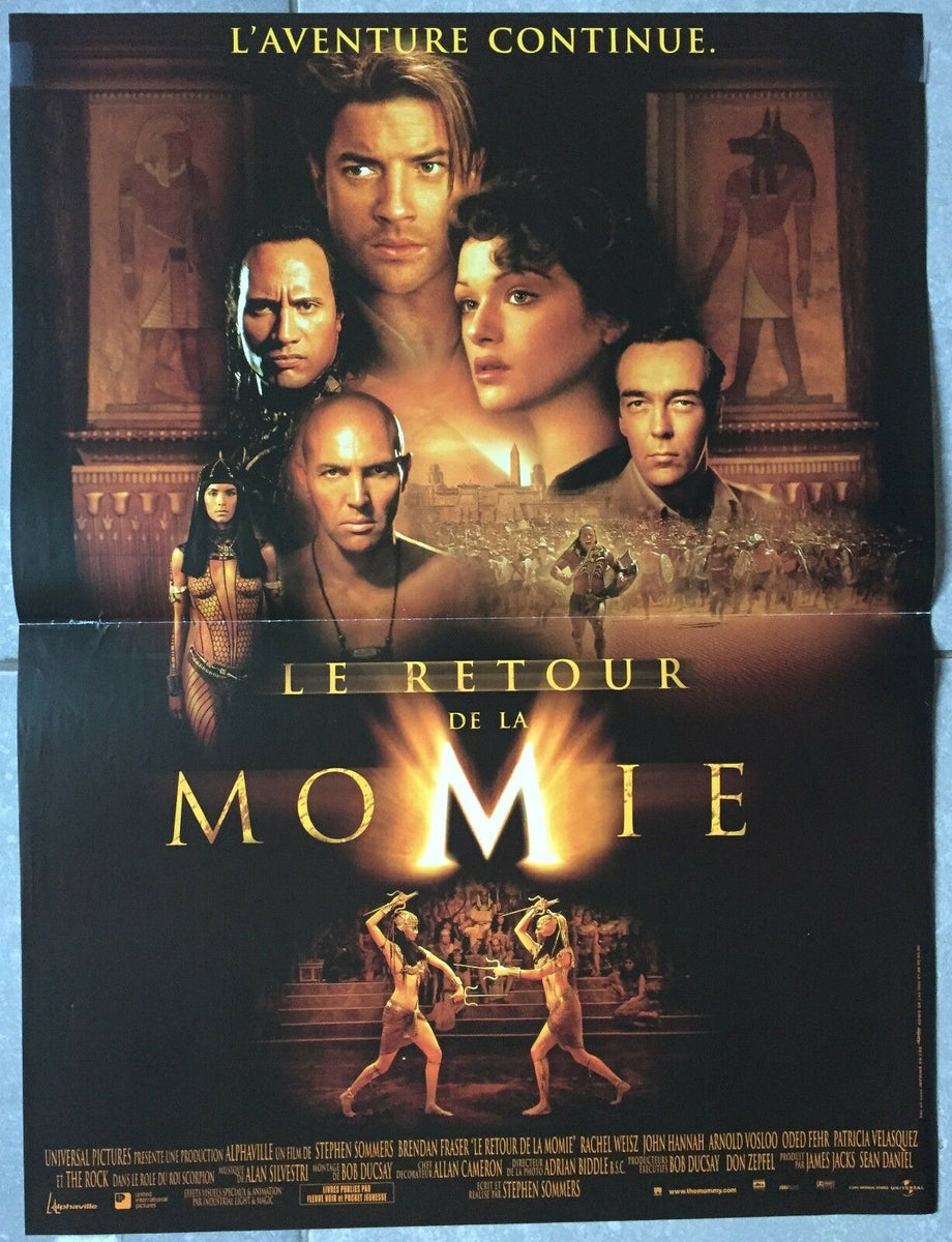 Poster THE MUMMY RETURN Mummy Returns BRENDAN FRASER Rachel Weisz 40x6 ...