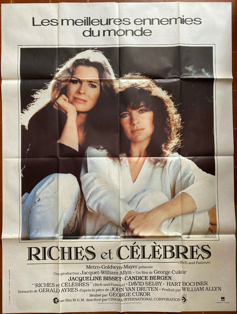 Poster RICH AND FAMOUS George CUKOR Jacqueline BISSET Meg RYAN 120x160 ...
