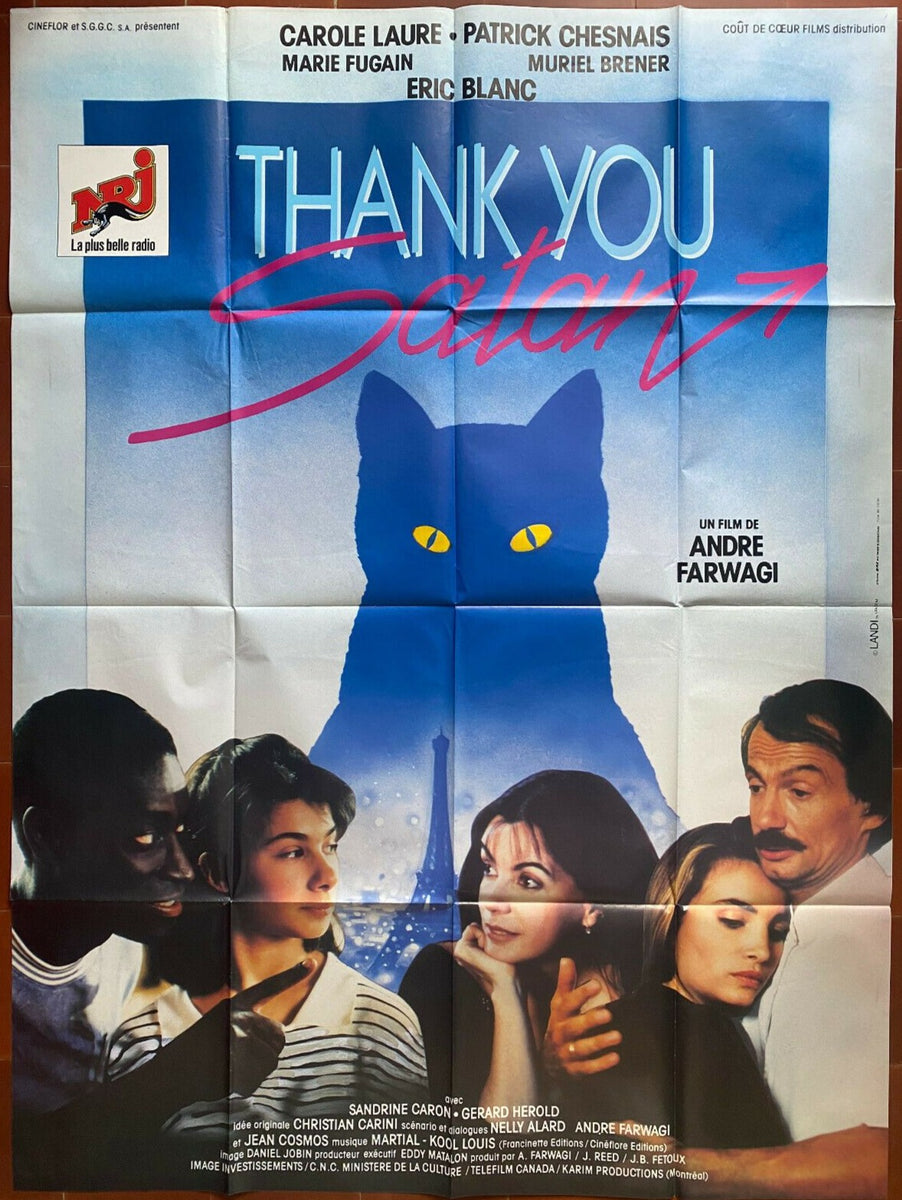 Poster THANK YOU SATAN Andre FARWAGI Marie FUGAIN Carole LAURE Cat 120 ...