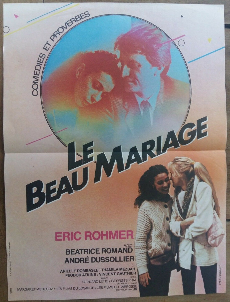 Poster THE BEAUTIFUL MARRIAGE Eric ROHMER Beatrice ROMAND André DUSSOL ...