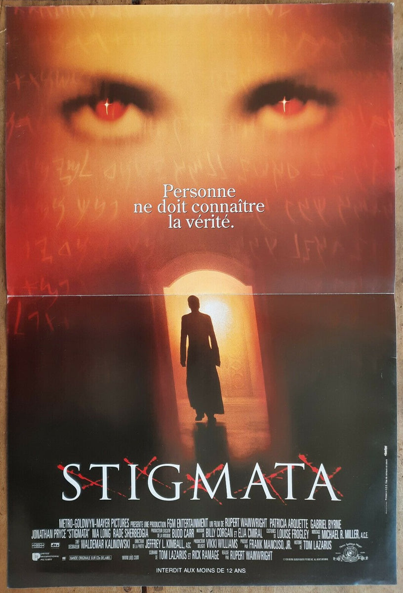 Poster STIGMATA Rupert WAINWRIGHT Patricia ARQUETTE Gabriel BYRNE 40x6 ...