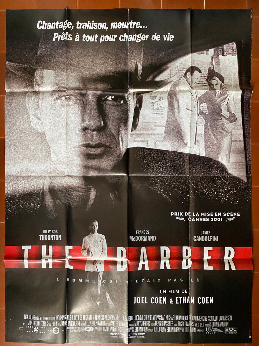 Affiche THE BARBER Ethan et Joel COEN Billy Bob THORNTON F.McDORMAND 1 ...