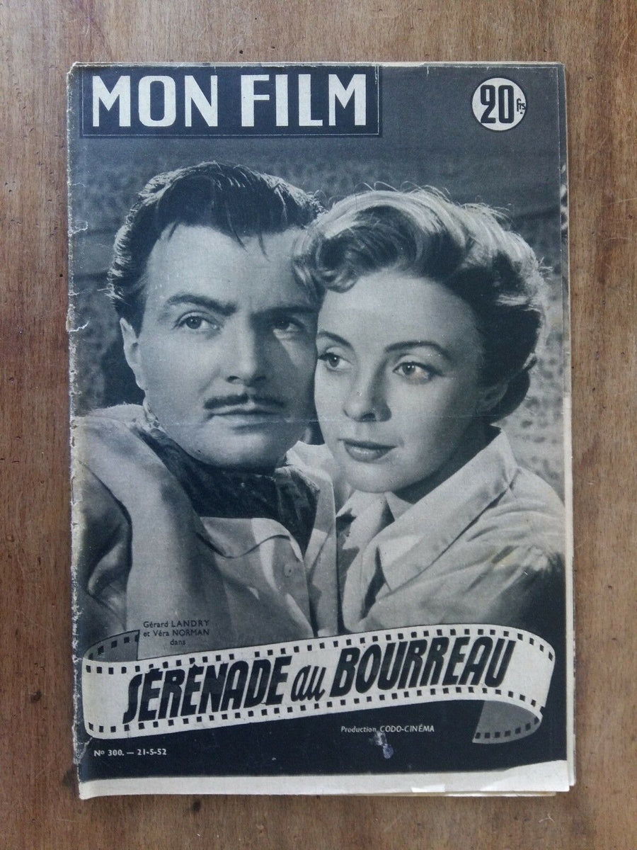Magazine MY FILM SERENADE AT THE EXECUTIONER Gérard LANDRY véra NORMAN ...