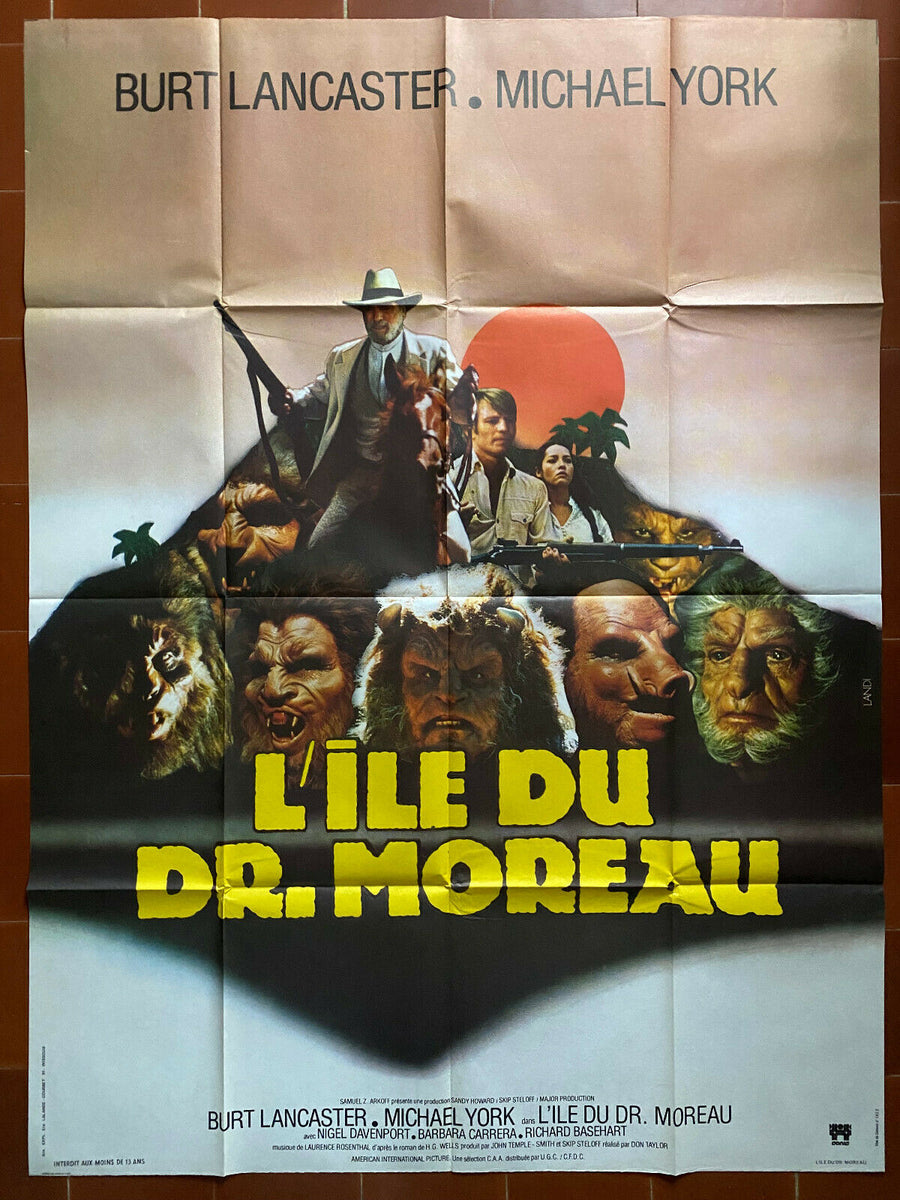 Poster THE ISLAND OF DOCTOR MOREAU Don TAYLOR Burt LANCASTER Michael Y ...