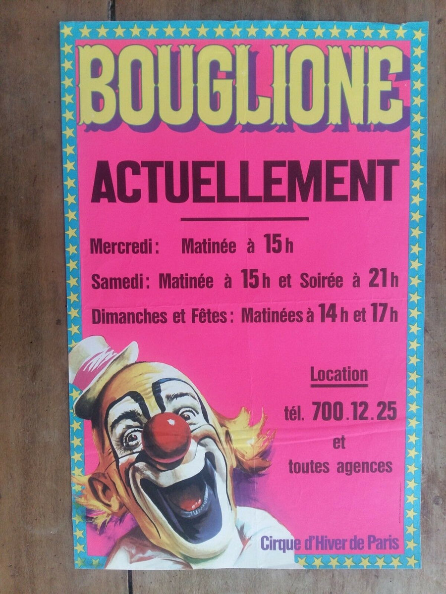 BOUGLIONE Poster Winter Circus of PARIS * – CINEAD