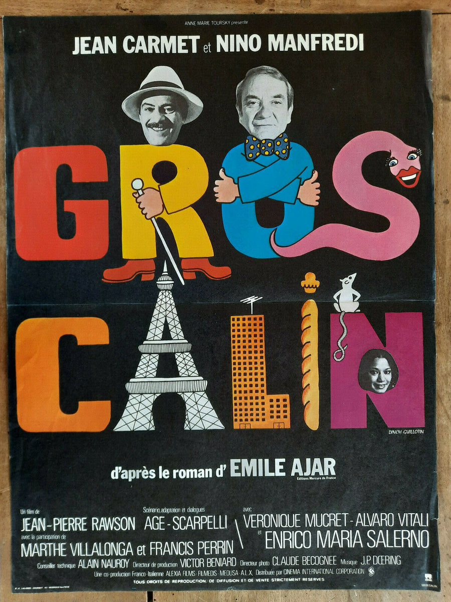 Poster BIG CALIN Jean-pierre RAWSON Jean CARMET Nino MANFREDI 40x60cm ...