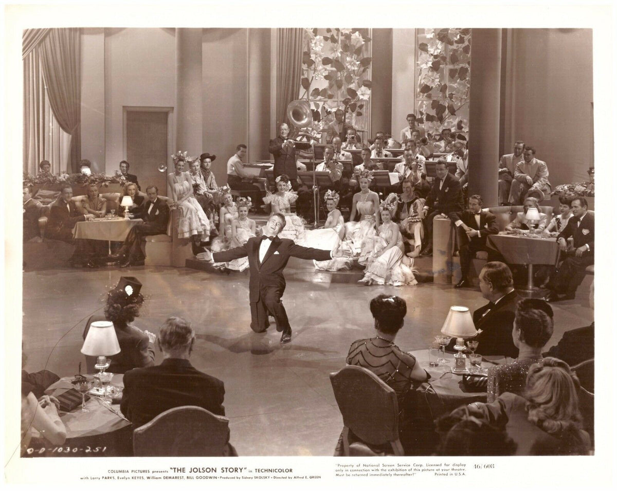Original Photo THE NOVEL BY AL JOLSON Jolson Story LARRY PARKS Jazz 19 ...