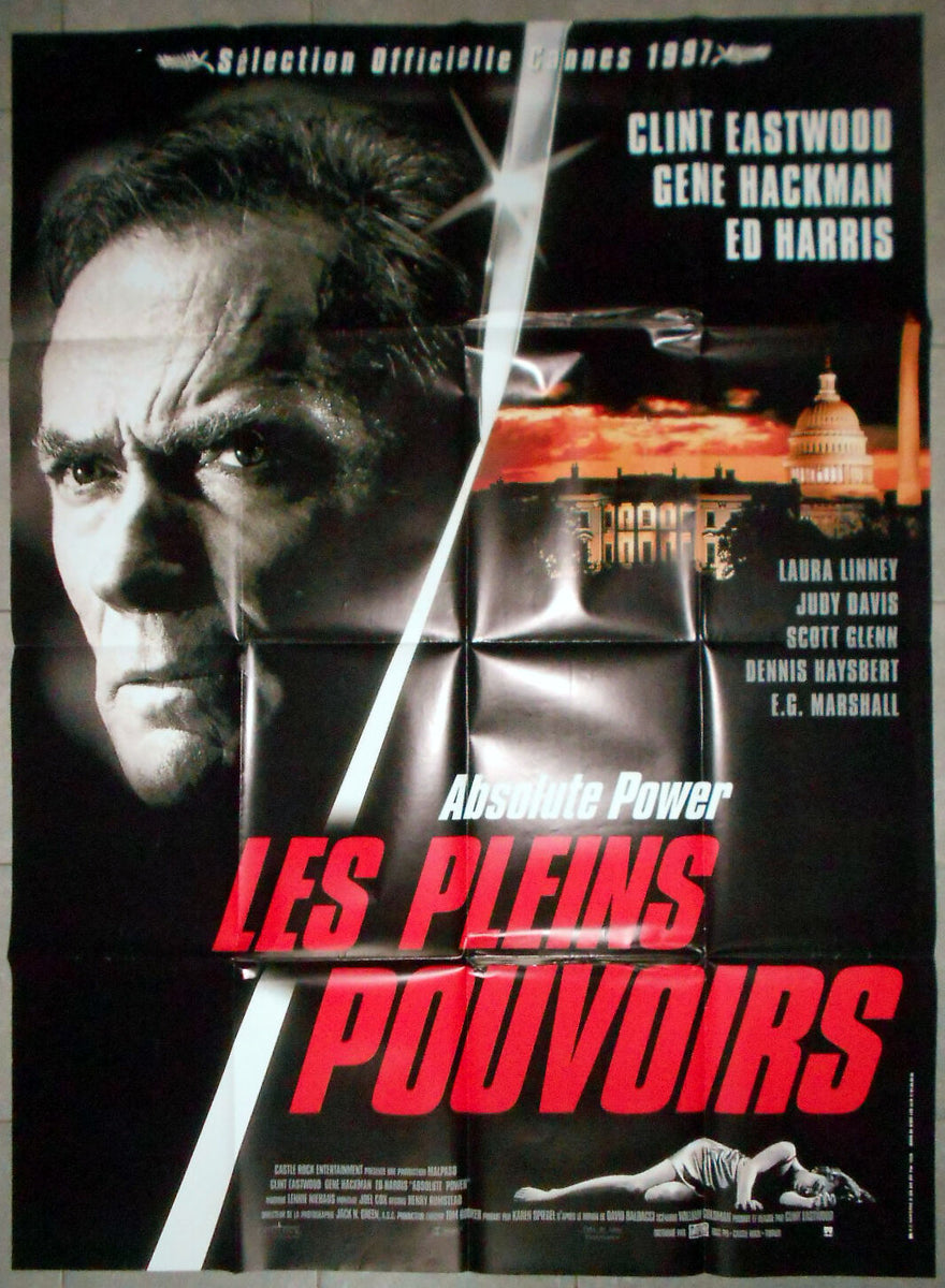 Poster THE FULL POWERS Absolute Power CLINT EASTWOOD Hackman 120x160cm ...