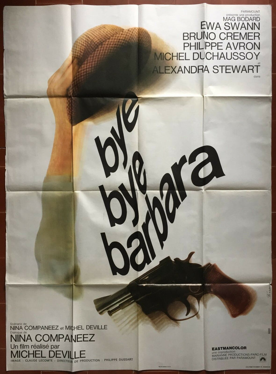 Poster BYE BYE BARBARA Michel Deville EWA SWANN Philippe Avron 120x160 ...