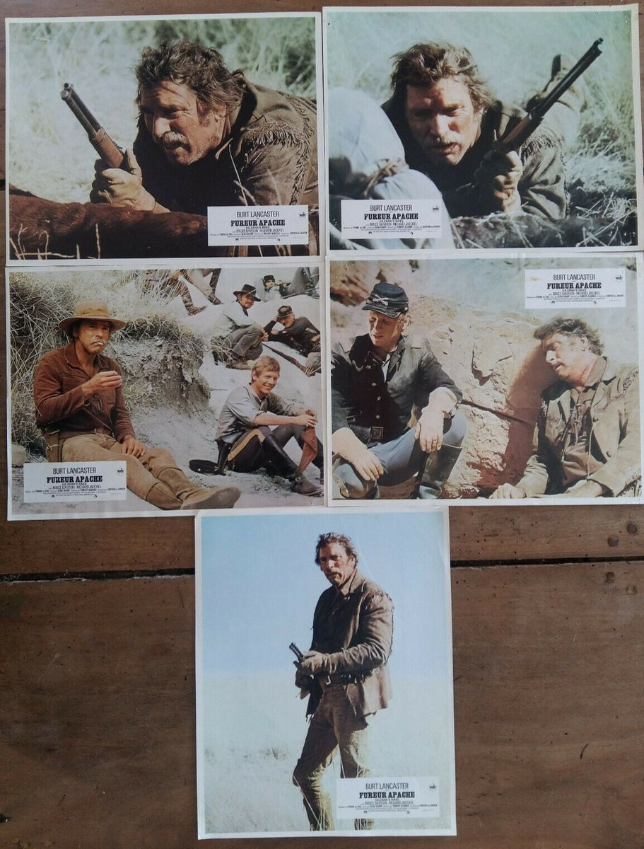5 Photos Exploitation APACHE FURY Robert ALDRICH Burt LANCASTER – CINEAD
