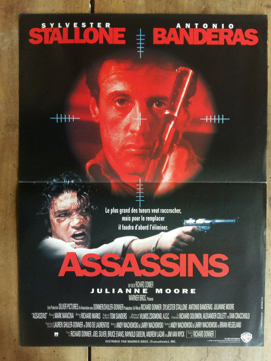 Poster ASSASSINS Richard DONNER Sylvester STALLONE Antonio BANDERAS 40 ...