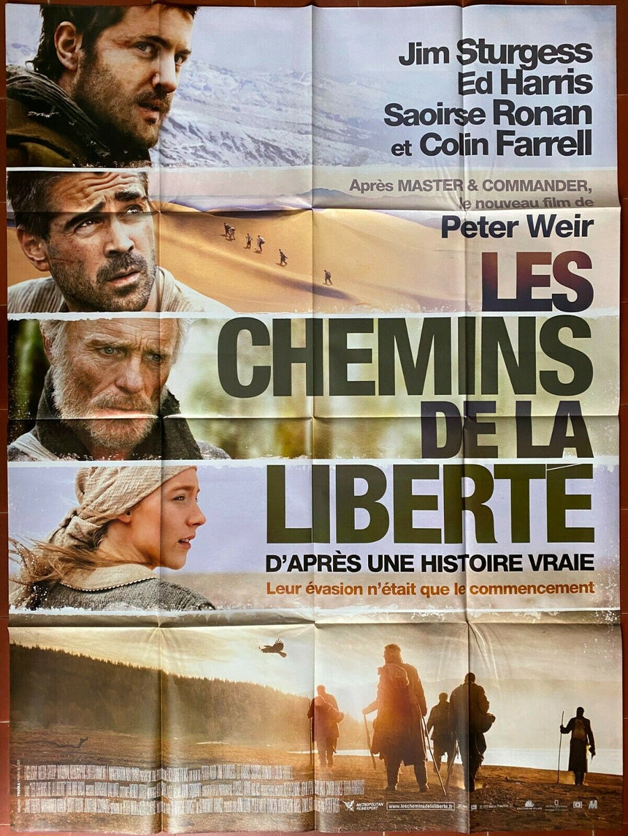 Poster THE PATHS TO FREEDOM Way Back ED HARRIS Colin Farrell 120x160cm ...