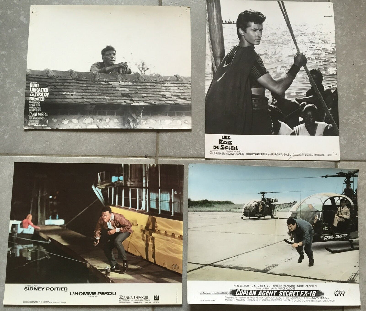 4 Photos THE TRAIN The Kings of the Sun LOST MAN Coplan Secret Agent O ...