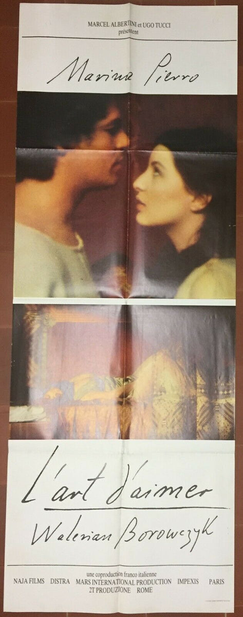 Poster THE ART OF LOVING Walerian Borowczyk MARINA PIERRO Michele Plac ...