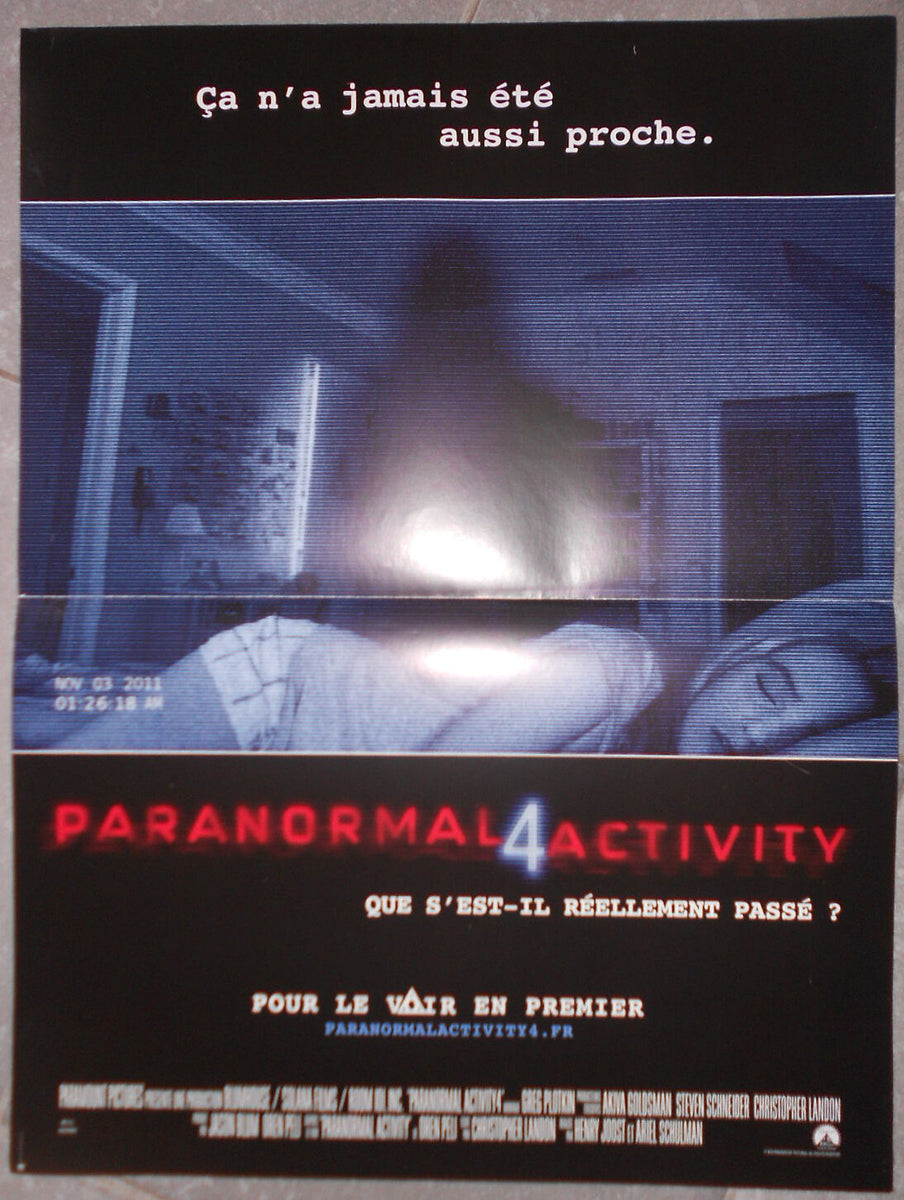 Poster PARANORMAL ACTIVITY 4 Stephen Dunham KATIE FEATHERSTON 40x60cm ...
