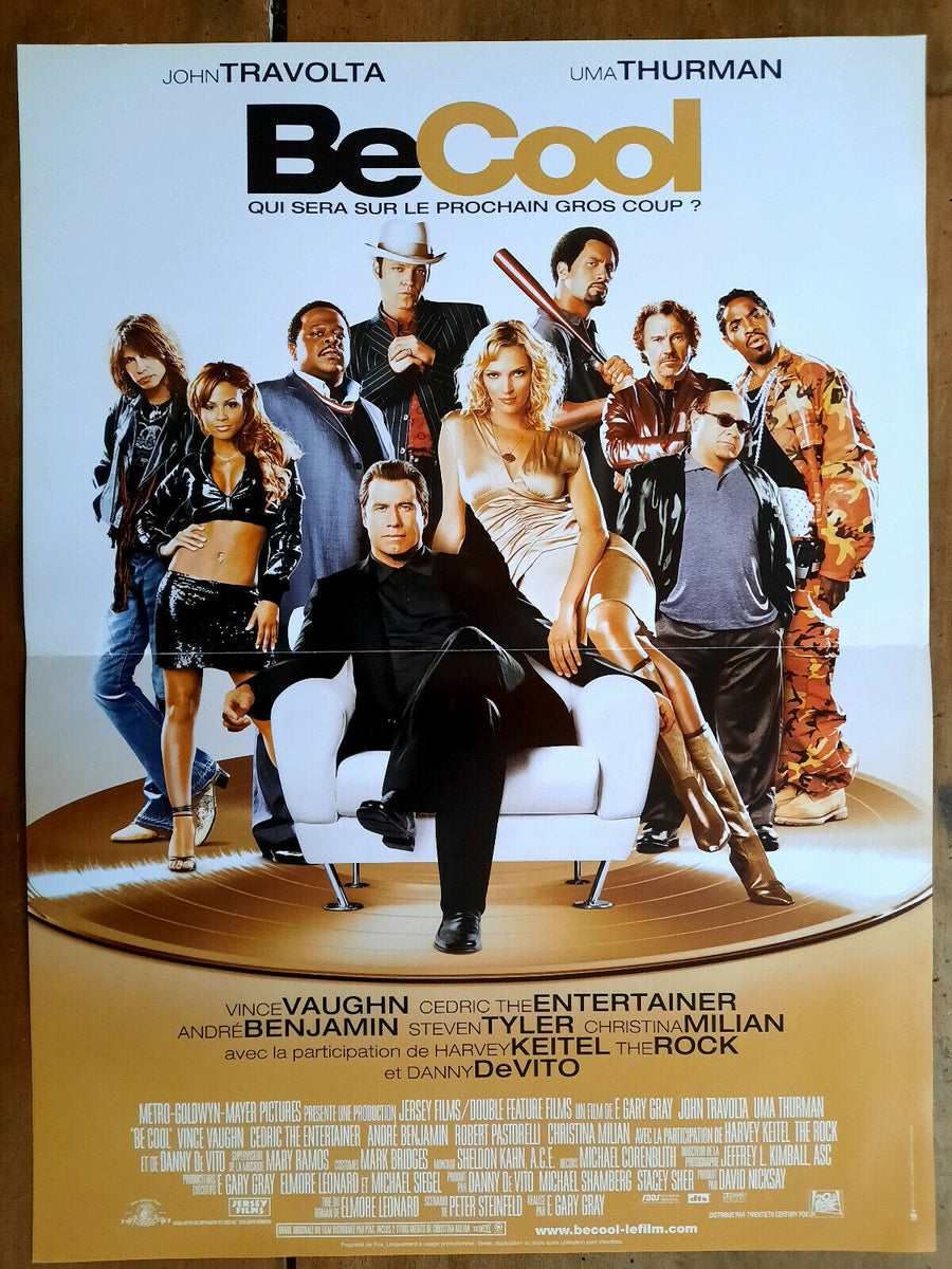 Poster BE COOL Gary GRAY John TRAVOLTA Uma THURMAN 40x60cm – CINEAD