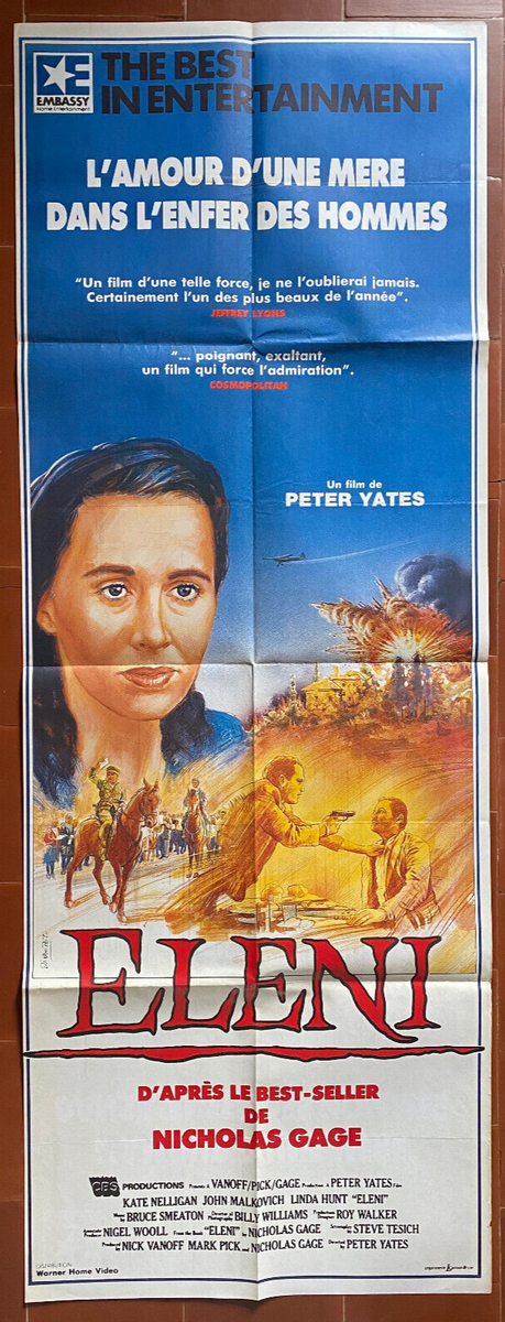 Affiche ELENI Peter YATES John MALKOVICH Kate NELLIGAN 60x160cm – CINEAD