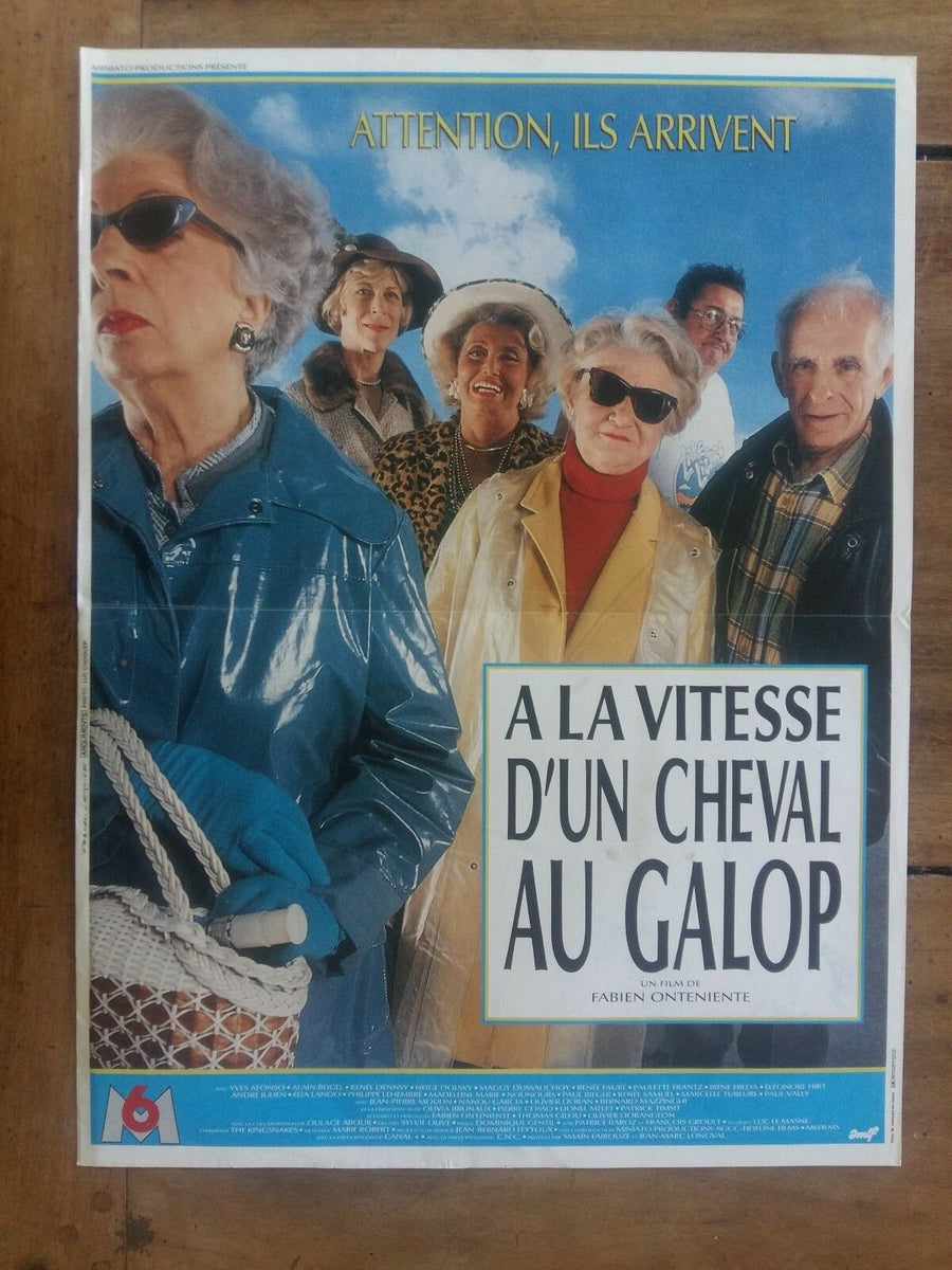 Poster AT THE SPEED OF A GALLOPING HORSE yves AFONSO alain BEIGEL 40X6 ...