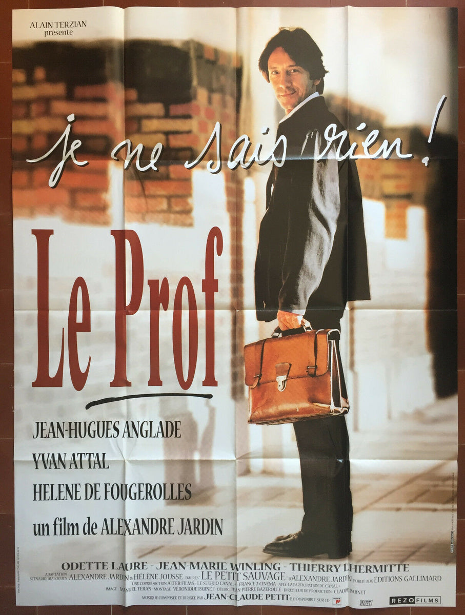 Poster THE PROF Yvan Attal JEAN-HUGUES ANGLADE Hélène de Fougerolles 1 ...