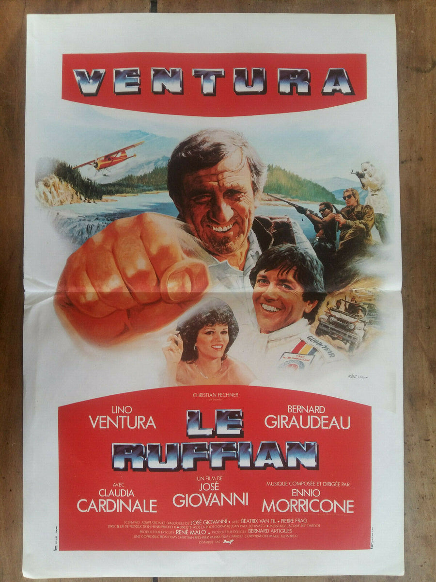 Affiche LE RUFFIAN Bernard GIRAUDEAU Lino VENTURA José GIOVANNI 40x60c ...
