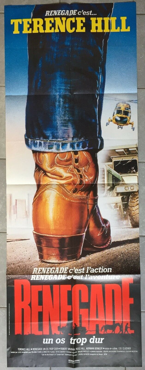 RENEGADE Poster Enzo Barboni TERENCE HILL Robert Vaughn 60x160cm – CINEAD