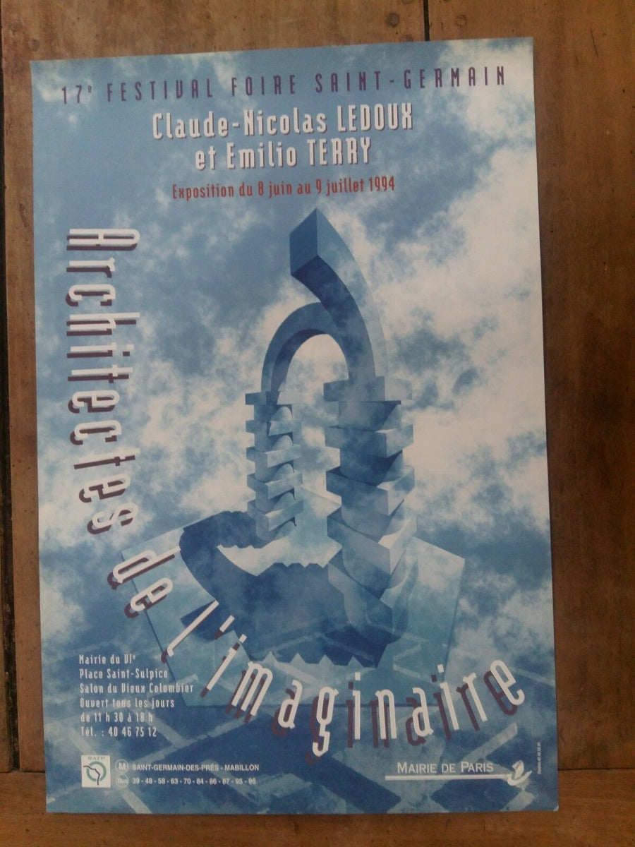 Poster Claude-Nicolas LEDOUX Emilio TERRY Architects of the imaginatio ...