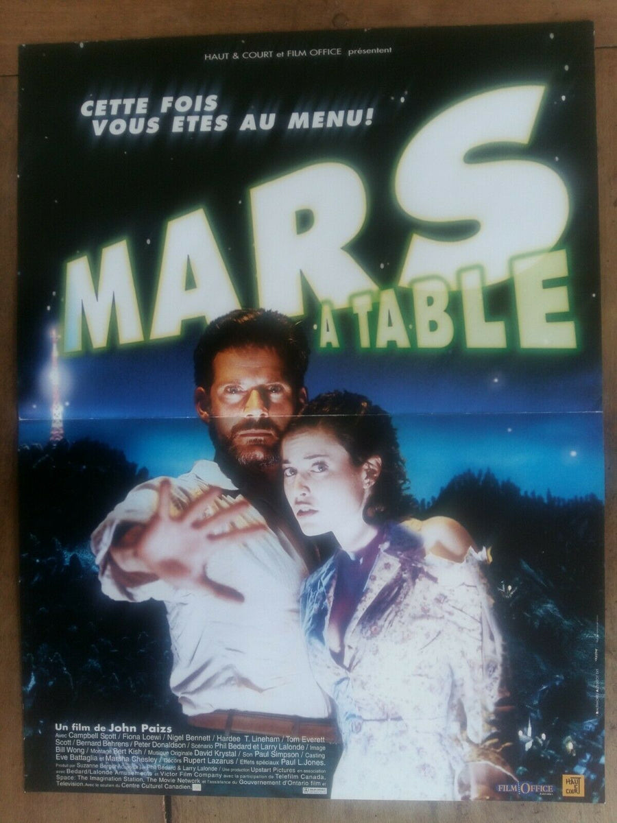 Poster MARCH AT THE TABLE John PAIZS Campbell SCOTT Fiona LOEWI 40x60c ...