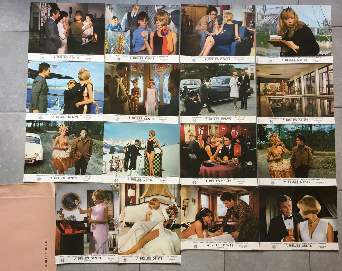 Set of 16 Photos A BELLES DENTS Jacques Charrier MIREILLE DARC Daniel ...