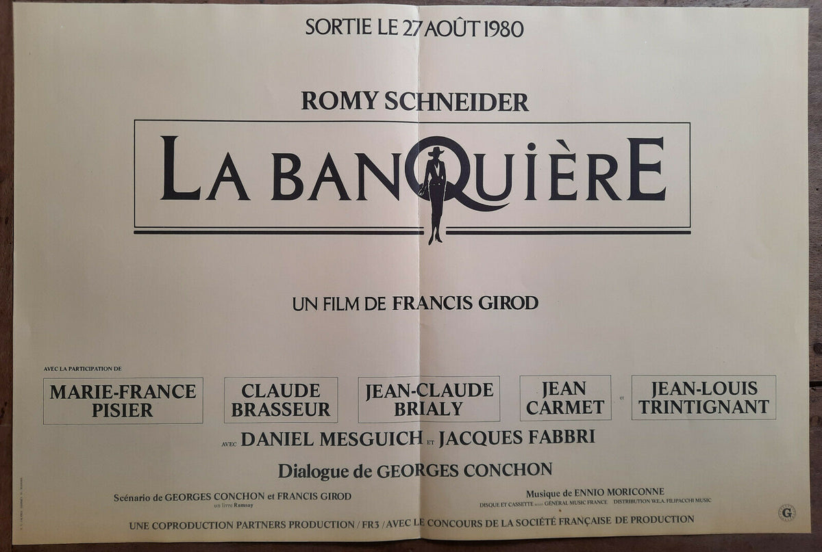 Poster Text THE BANKER Francis GIROD Romy SCHNEIDER Claude BRASSEUR 40 ...