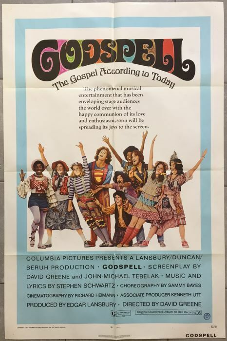 American poster GODSPELL Victor Garber DAVID GREEN Lynne Thigpen * – CINEAD