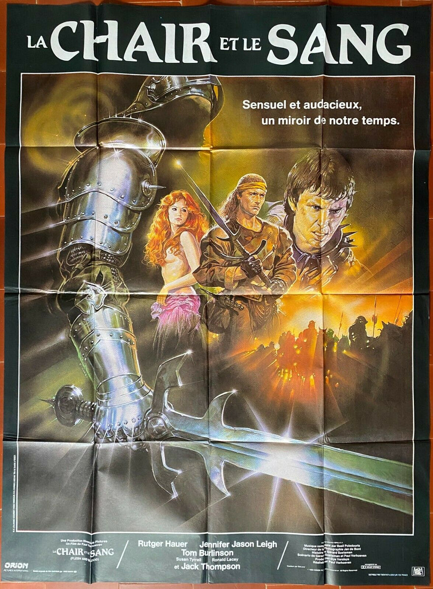 Poster FLESH AND BLOOD Flesh + Blood PAUL VERHOEVEN Ruther Hauer 120x1 ...
