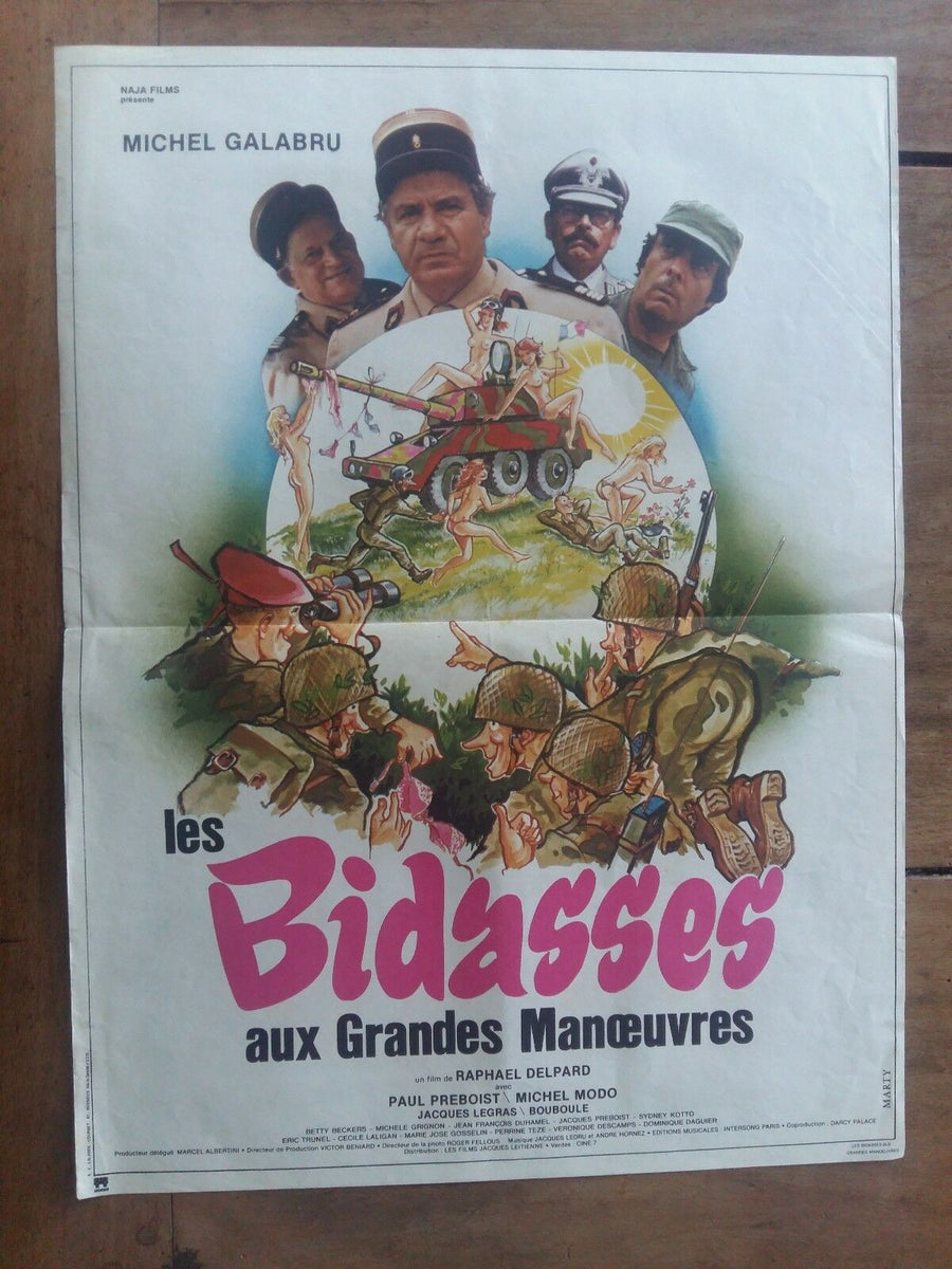 Poster LES BIDASSES AUX GRANDES MANOEUVRES michel GALABRU & PREBOI – CINEAD