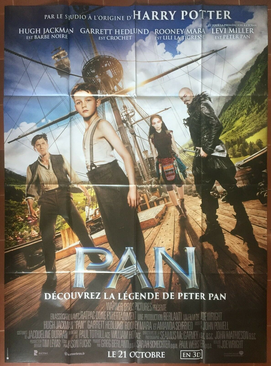 Poster PAN Joe Wright LEVI MILLER Hugh Jackman 120x160cm – CINEAD